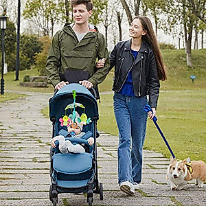 Funsland Stroller Toy and Car Seat Toy for Infants Hanging Rattle Toy Clip on Toy for Crib Stroller Car Seat Baby Toy for Baby Boys and Girls