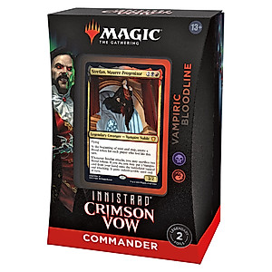 Magic: The Gathering Innistrad: Crimson Vow Commander Deck – Vampiric Bloodline (Black-Red) | Minimal Packaging Version