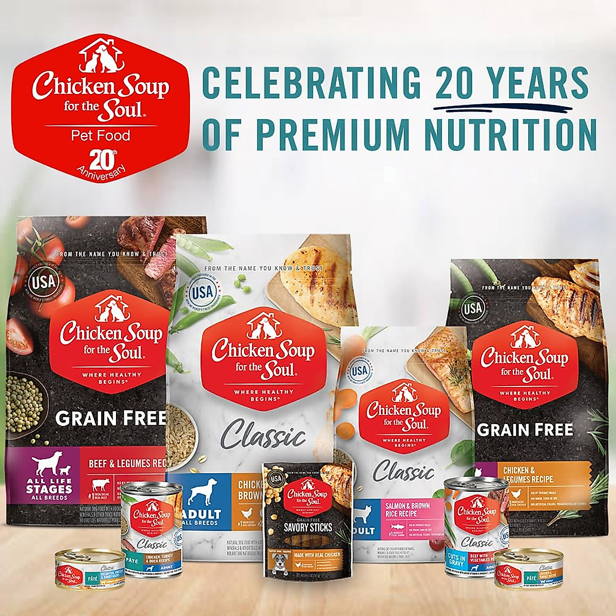 Chicken Soup for The Soul Classic Dry Small Bites Adult Dog Food, Chicken, Turkey & Brown Rice Recipe, 28 Pound Bag | Soy, Corn & Wheat Free, Small Breed Dog Food Made with Real Ingredients