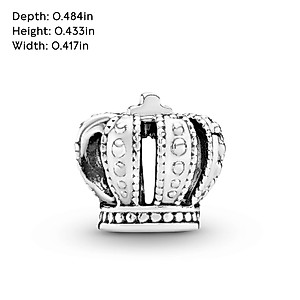 Pandora Regal Crown Charm Bracelet Charm Moments Bracelets - Stunning Women's Jewelry - Gift for Women in Your Life - Made with Sterling Silver