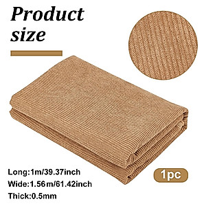 BENECREAT Camel Corduroy Fabric, 39x61 Inch DIY Sewing Crafts Materials Corduroy Upholstery Fabric for Sewing Coat Shirt Dress Pants Costume Sofa DIY