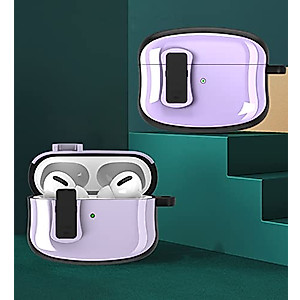 Xuyoz Airpods Pro 2nd Generation Case Cover with Lock, Airpods pro 2 Case, Military Armor Rugged Shockproof Air pod pro 2 Protective Case for Men Women with Keychain Clip for Airpods pro 2nd 2022