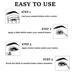 Lash Clusters 72 Pcs Individual Lashes DIY Lash Extensions 10-16mm Length Reusable Soft Natural False Eyelashes Thin Band Eyelash Extensions for Makeup at Home