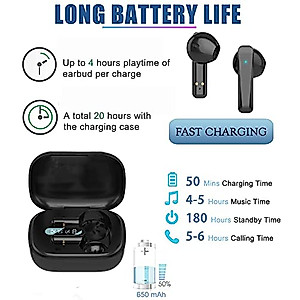 Wireless Earbuds,Bluetooth 5.3 Ear Buds Stereo Bass,Bluetooth Headphones in Ear Noise Cancelling Mic,IP7 Waterproof Earphones Sports Ear pods,Air Buds Pro 32H Playtime for iPhone/Android/Samsung