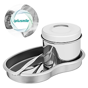 iplusmile Medical Tray Stainless Steel Instrument Tray Sterilizer Surgical Tray with Sterilizing Jar and Tweezer