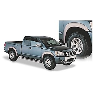 Bushwacker Extend-A-Fender Extended Front & Rear Fender Flares | 4-Piece Set, Black, Smooth Finish | 70901-02 | Fits 2004-2015 Nissan Titan w/ Lock Box