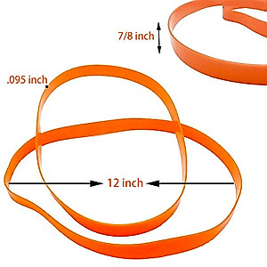 2 Pack Urethane Band Saw Tires - No Adhesive Needed - Fit 12" x 7/8" x .095" for Branded Band Saws Including Jet Grizzly, Powermatic