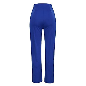 AopnHQ Pants Women Summer Plus Size Comfy Summer Outfit Cotton Capri Pant Womens Cotton Capris for Summer Fold Over Yoga Pant High Waisted Pant Dressy Wide Leg Yoga Pants