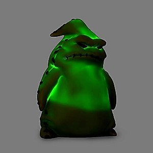 Nightmare Before Christmas Oogie Boogie LED Mood Light | Mood Lighting Oogie Boogie Figure | Collectible Nightmare Before Christmas Mood Light Lamp | Green LED Mood Light | 6 Inches Tall