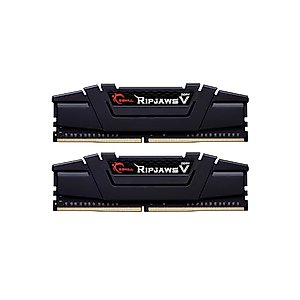 G.SKILL Ripjaws V Series (Intel XMP) DDR4 RAM 32GB (2x16GB) 3600MT/s CL18-22-22-42 1.35V Desktop Computer Memory UDIMM - Black (F4-3600C18D-32GVK)