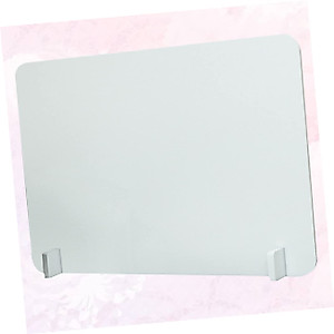 COOPHYA Desk Dividers for Students Privacy Table Desk Shelf Desk Table Divider Panels Desk Separator Panel Acrylic Desk Panels Privacy Desk Divider Splatter Guard Oven White Frosted Office