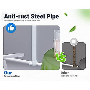 Peaktop Outdoor 10'x20' Heavy Duty Canopy Gazebo Outdoor Party Wedding Tent Pavilion with 4 Removable Side Walls