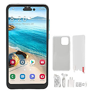 Tbest iPhone Under 200 Dollars Unlocked,Cricket iPhones,I14pro Max Unlocked Smartphone for Android 11 6.1in 4GB RAM 64GB ROM Mobile Phone 128G Expansion 4G Network 4000mah Battery (US Plug)