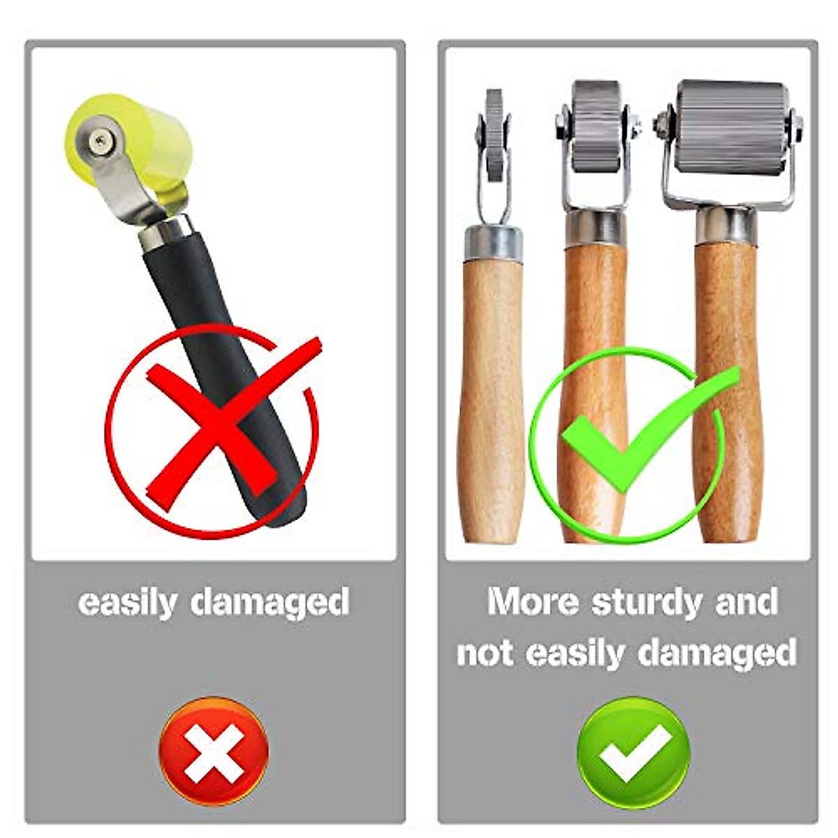 Car Sound Deadening Roller Metal Installation Tool 3 Pcs for Auto Noise Roller Car Sound Deadener Application Installation Tool Rolling Wheel Interior Accessories