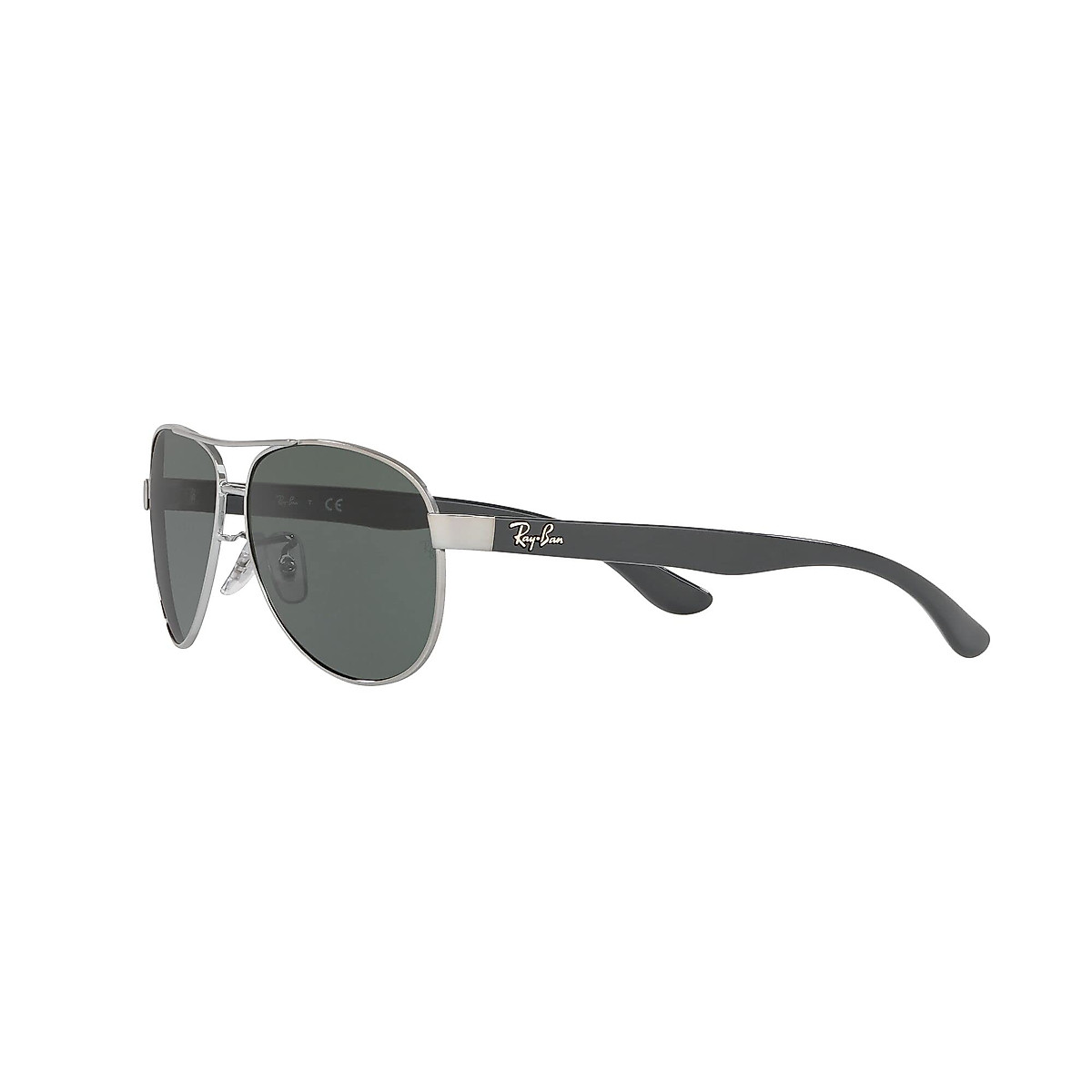 Ray-Ban Men's RB3457 Aviator Sunglasses, Gunmetal/Dark Green, 59 mm