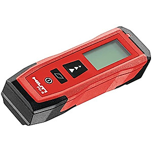 Hilti PD-S Laser Distance Meter 60M/197ft, Handheld Range Measure Meter Rangefinder Diastimeter with Area Measurement, Range Finder Highlight Display Measuring Tool