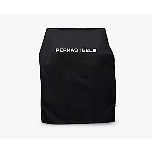 Permasteel PA-1023BK-AM 33" 2 or 3 Burner BBQ Grill Cover, Heavy Duty Weatherproof Fabric for Outdoor Patio Backyard, Universal Fit for Grills up to 33" Width, Black