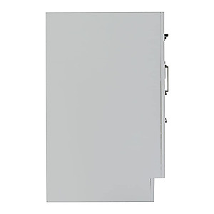 ARIEL Hepburn Bathroom Vanity Base Cabinet 48" Grey, Single Sink Configuration, 2 Soft Closing Doors, 9 Full Extension Dovetail Drawers, Toe Kick, Matte Black