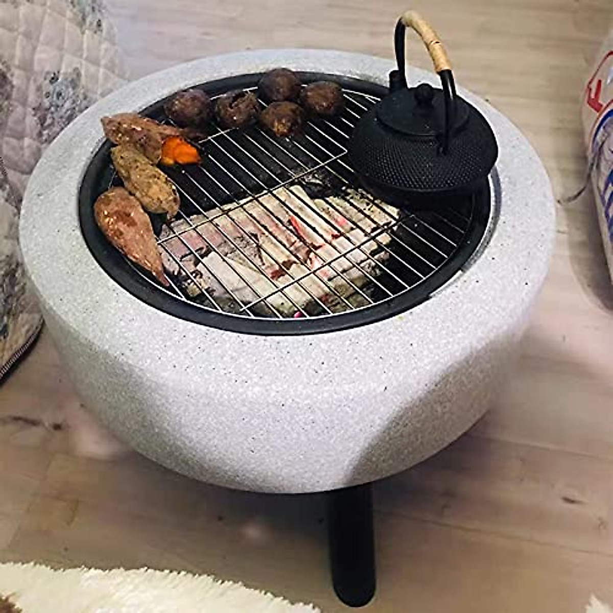 Fire Pit Wood Burning fire Pit, 23 inches fire Pit, Suitable for Garden, Backyard, Poolside