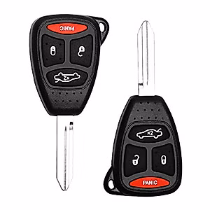 Key Fob Keyless Entry Remote Fit for Chrysler 300 2005-2007, Aspen 2007-2009, Dodge Charger 2006-2007, Durango 2007-2009, Jeep Commander 2006-2007, Grand Cherokee 2005-2007 (KOBDT04A, OHT692427AA)