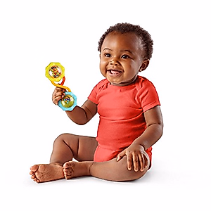 Bright Starts Soothers & Shakers 7pc Gift Set - BPA-Free Baby Rattles, Teethers and Stroller Toys, Unisex, Newborn+