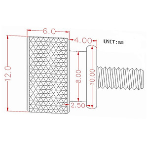 New Lon0167 Computer PC Featured Case Aluminum Alloy reliable efficacy Knurled Thumb Screws Sky Blue M3x12mm 10pcs(id:cd1 a2 9c 566)