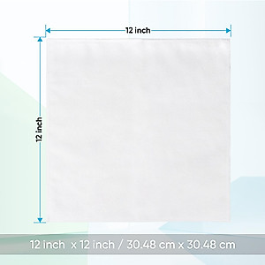 HOMEXCEL Microfiber Washcloths 24 Pack, Highly Absorbent and Soft Face Towel, Multi-Purpose White Wash Cloths for Bathroom, Hotel, Spa, Gym, and Kitchen, 12x12 Inch