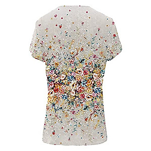 Spring and Summer New Printed V Neck Short,Warehouse Clearance pallets,Under 5 Dollar Womens,top Prime Deals,Return pallets for Sale Liquidation Bulk from,Warehouse Deals Clearance