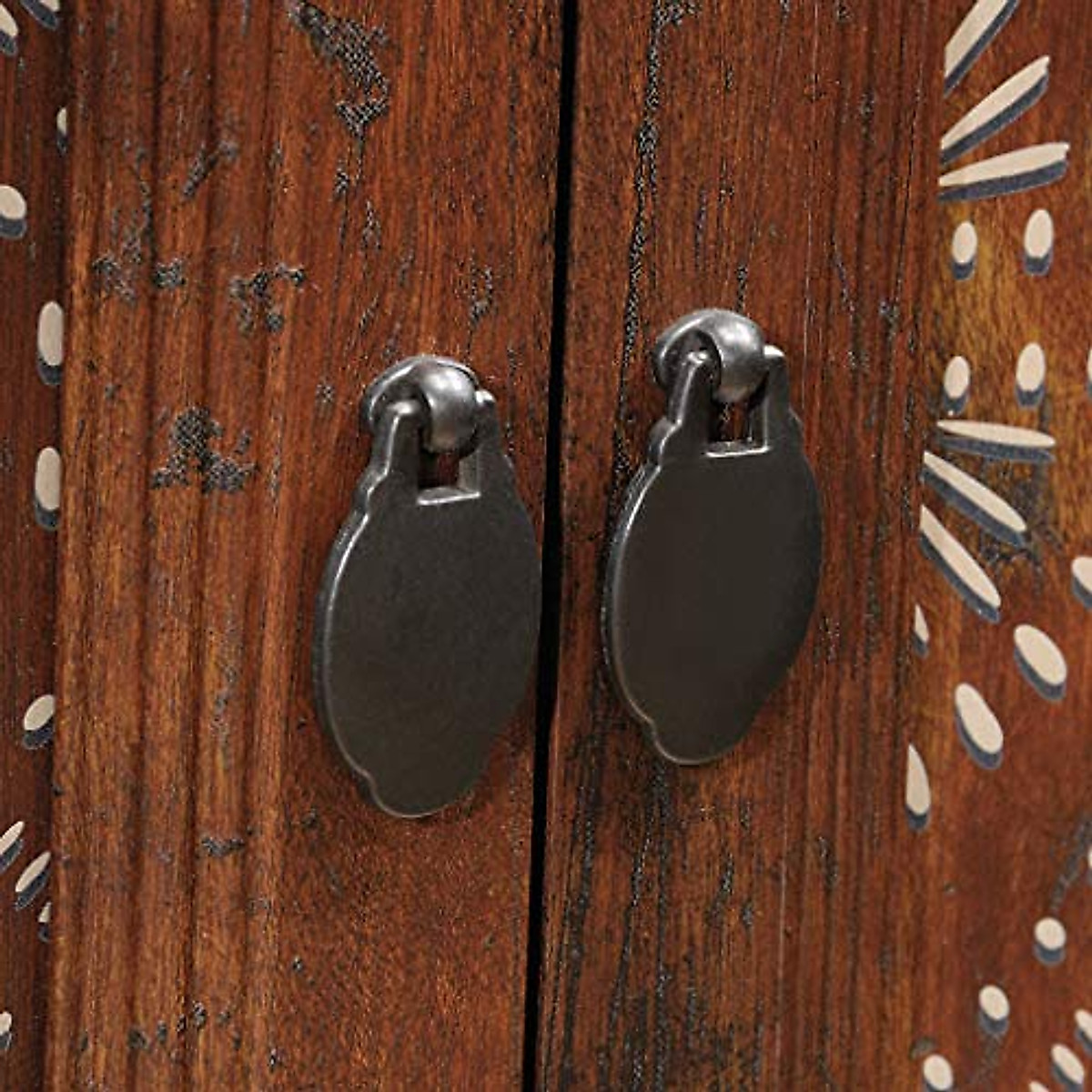 Sauder Viabella Storage Cabinet, L: 59.06" x W: 153.15" x H: 31.54", Brown