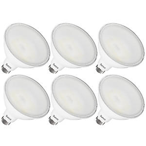 Sunco 6 Pack 2800 Lumens Outdoor Led Flood Light Waterproof PAR38 LED Bulb Dimmable, 20W=250W, 5000K Daylight, E26 Base, UL Listed