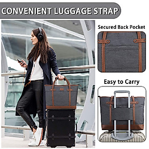 RAVUO Laptop Tote Bag, Water Resistant Lightweight Women's 15.6 Inch Laptop Work & Teacher Shoulder Bag with Padded Compartment