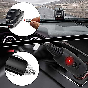 Radar Straight Power Cord Compatible with Uniden R3 R7 R1 Radar Detector, for Passport 9500i/7500S/8500/7500/6800, Radar Passport 8500 X50, Valentine One Radar Detector, etc (3.5m/11.5ft)