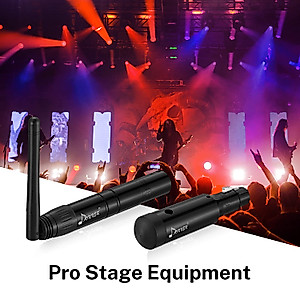Donner Wireless DMX512 DJ 2.4G DMX Wireless Controller 3 Receivers with Built-in Battery & Light Dome & 1 Transmitter Stage Lighting Control for LED Stage Disco Party Bar Lighting 4pcs Black