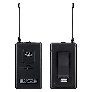 Tbaxo Wireless Microphone System 4 Channel 4 Headset & 4 Lavalier Lapel Mic 4 Bodypacks Dynamic Mics UHF for Conference Meeting Speech Karaoke Party Wedding Church
