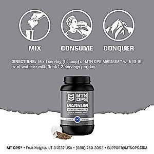 MTN OPS Magnum 100% Whey Isolate Protein Powder - 32 Servings, Chocolate