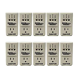 10 Pack 1800 Watts Refrigerator Voltage Protector Brownout Surge Appliance (New Model)