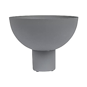 Bloomingville Decorative Metal Footed, Grey Bowl