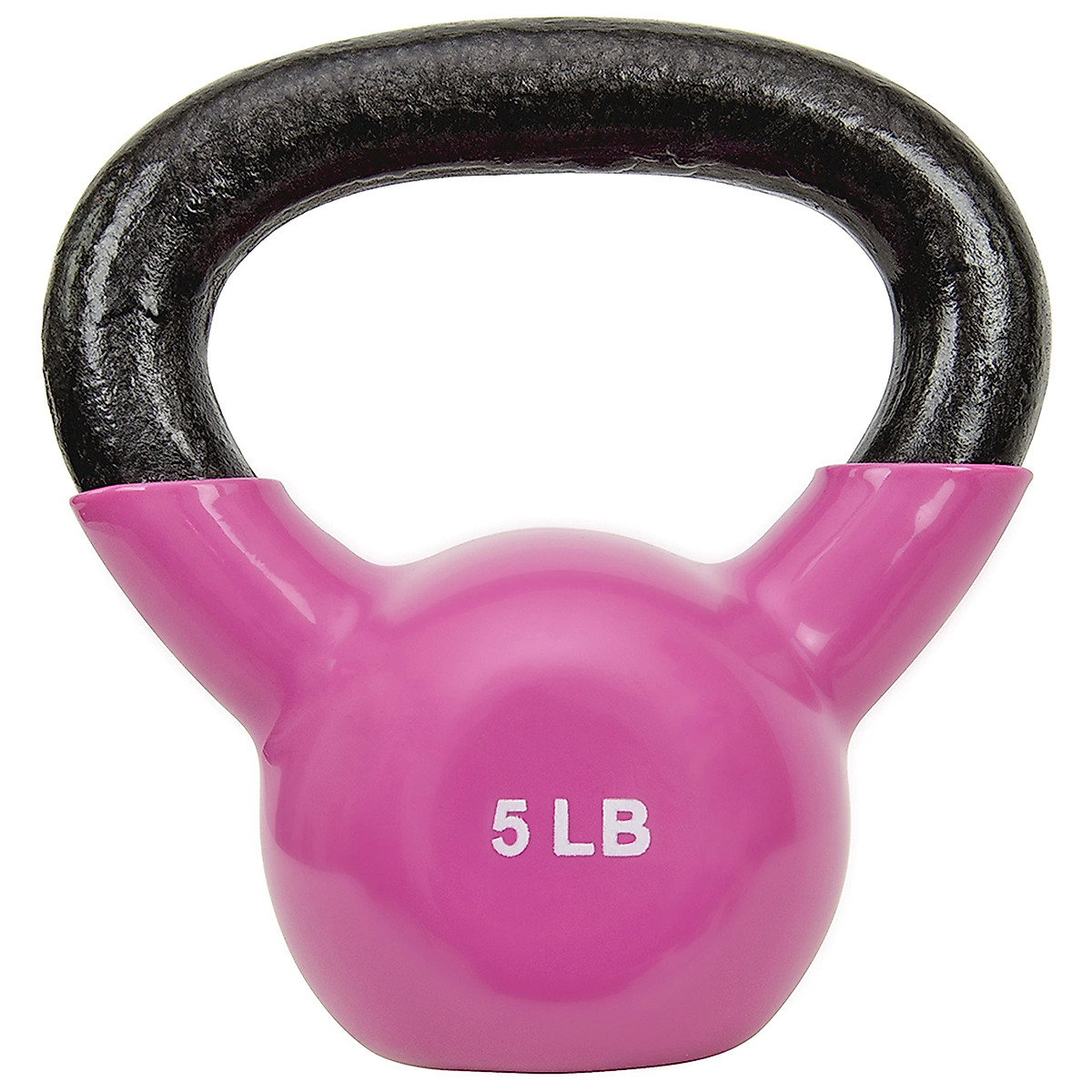 Sunny Health & Fitness Sunny Vinyl Coated Kettlebell (5-Pound)