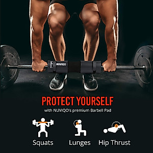 Cushioned Barbell Pad for Lunges and Hip Thrusts - Protects Neck and Shoulders During Barbell Training