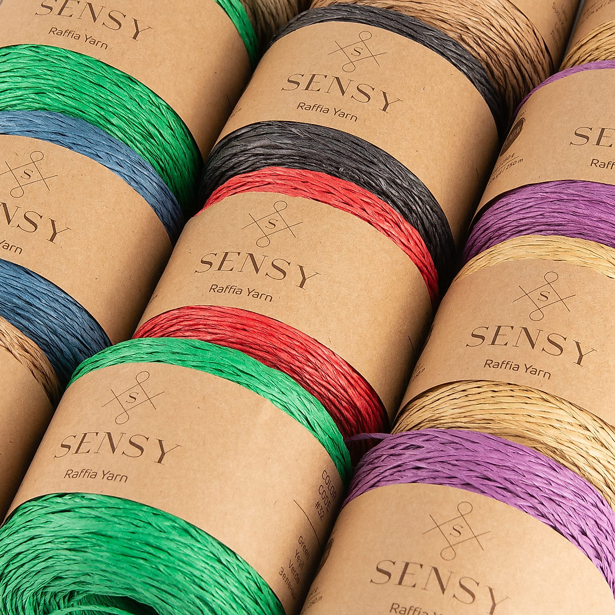 Sensy Premium 274 Yards Raffia Yarn (Latte)