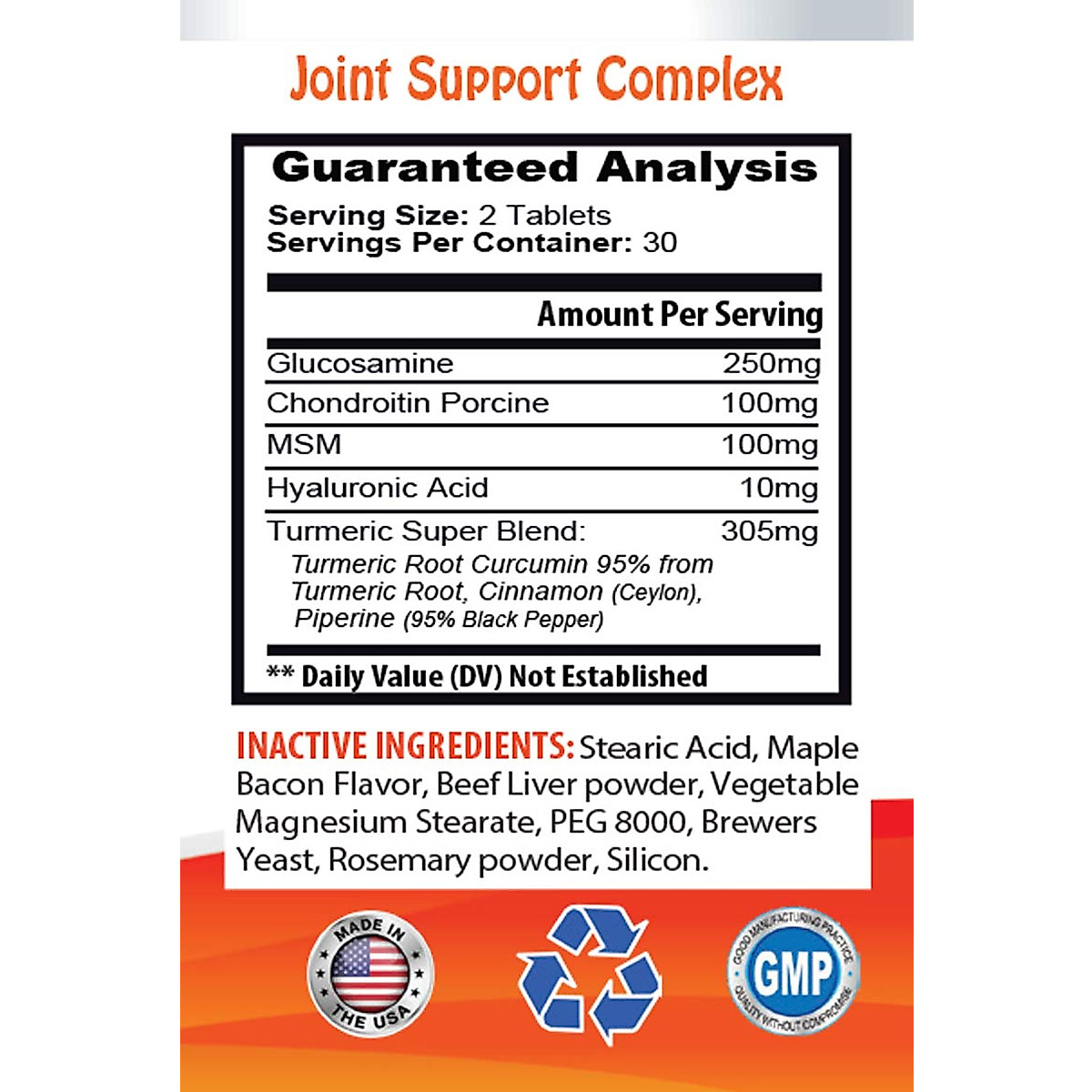 Dog Joint Inflammation Supplement - Pets Joint Support with Turmeric and MSM - Dogs and Cats - Premium Complex - Dog Turmeric Treat - 2 Bottles (120 Tablets)