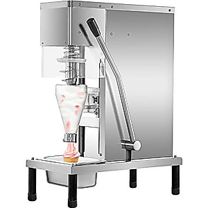 VEVOR 110V Frozen Yogurt Blending Machine 750W, Yogurt Milkshake Ice Cream Mixing Machine 304 Stainless Steel Construction, Professional Commercial Kitchen Equipment