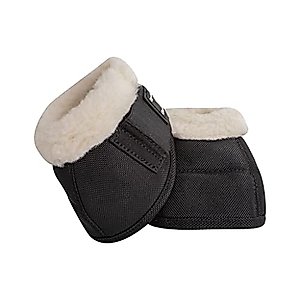 Classic Equine Dyno Fleece Bell Boots XL Black