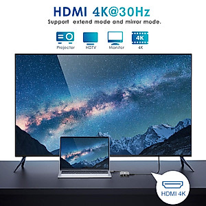 USB C Adapters for MacBook Pro/Air,Mac Dongle with 3 USB Port,USB C to HDMI, USB C to RJ45 Ethernet,MOKiN 9 in 1 USB C to HDMI Adapter,100W Pd Charging, USB C to SD/TF Card Reader USB C Hub