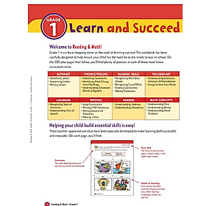 Reading & Math Jumbo Workbook: Grade 1