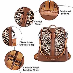 CLUCI Backpack Purse for Women Fashion Leather Backpack Convertible Large Travel Ladies Casual College Shoulder Bag