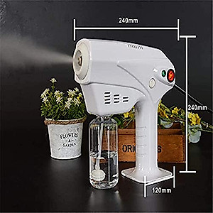 EMENG Steam Gun Spray Nano Atomizer Multifunctional Atomizing Sprays Portable Electric ULV Nano Steam Gun, for Garden Home Hotel Indoor Outdoor, 260ML