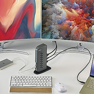 Acer EZ321Q wi 31.5" FHD IPS Monitor (HDMI & VGA) White USB 3.0 Dock U301, 2 x HDMI Ports | 1 x USB 3.1; UFP (Connect to Laptop) | 4 x USB 2.0| 2 x USB 3.1 Gen 1, DFP (Front)