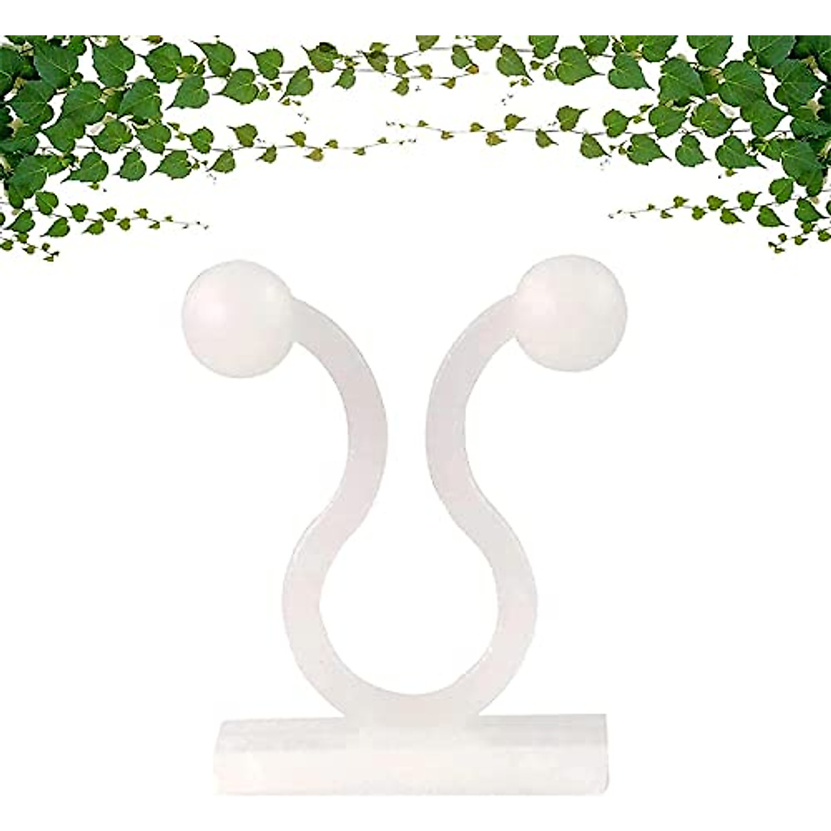 100PCS Invisible Wall Vines Fixing Clips Plant Climbing Holder Fixer Self-Adhesive Fixture Wall Sticky Hook Plant Support Binding Clip Vines Holder