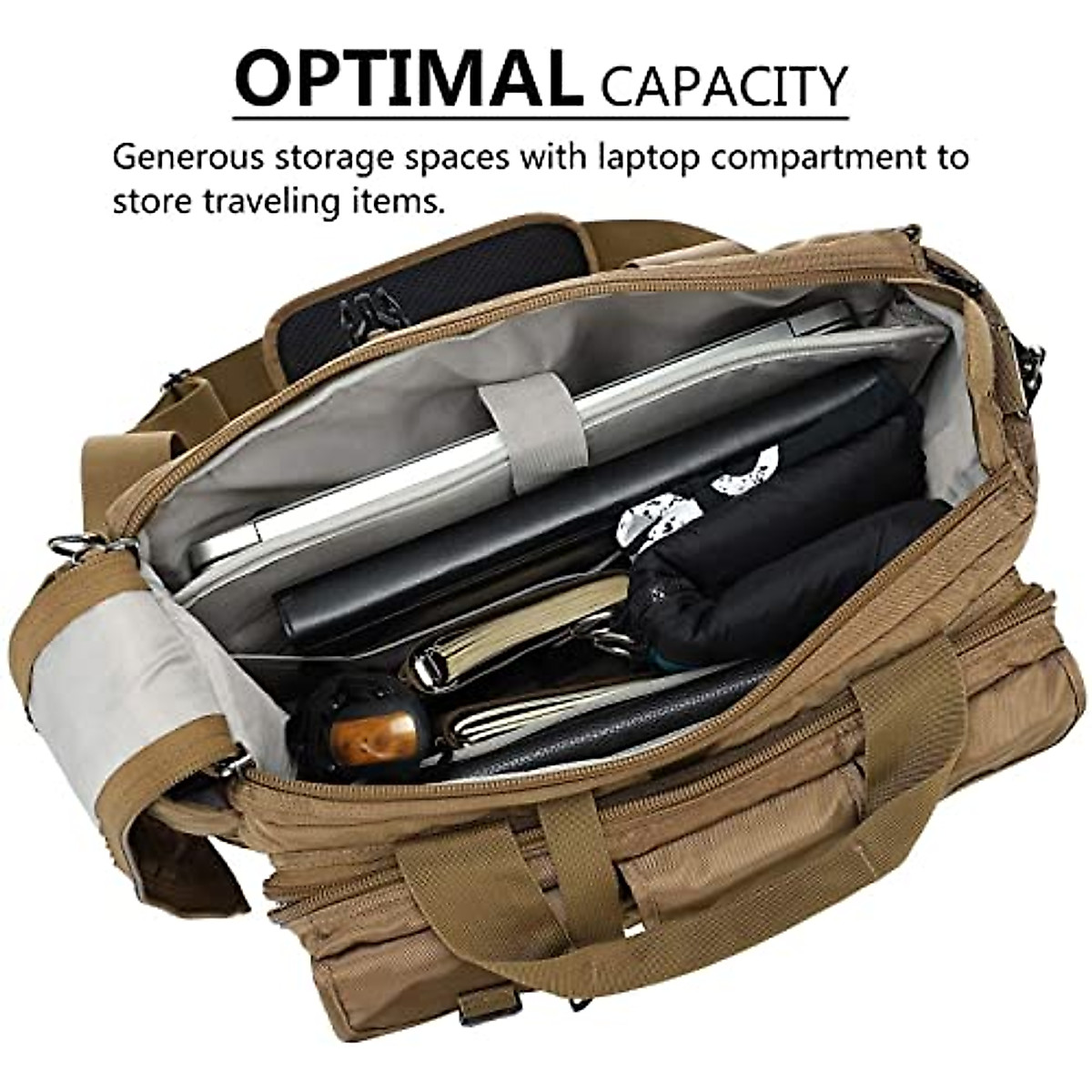 LS Military Style Tactical Messenger Bag │ Fits 17” Laptop │ Take Your Office With You